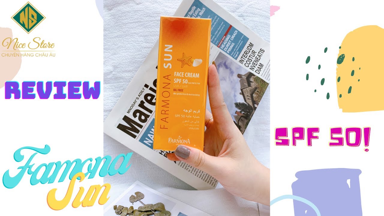 Kem Chống Nắng Farmona Sun Face Cream Oil Free Spf50 Cho Da Dầu Mụn 50m ...