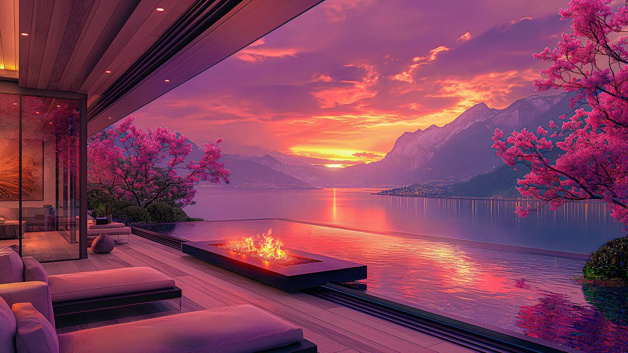 Jazz Instruments At Balcony Space In Spring - Sweet Jazz Background ...