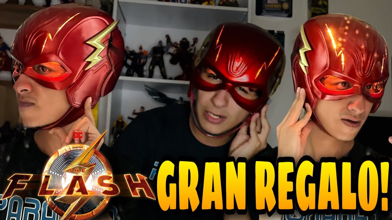 Recibí un casco de THE FLASH ! - YouTube