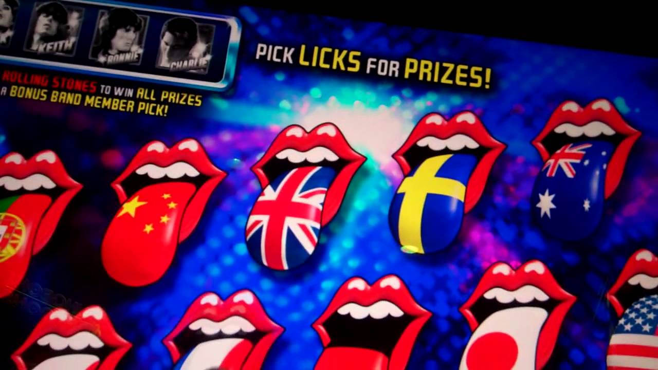 Rolling Stones Slot Machine Lick Picks - YouTube
