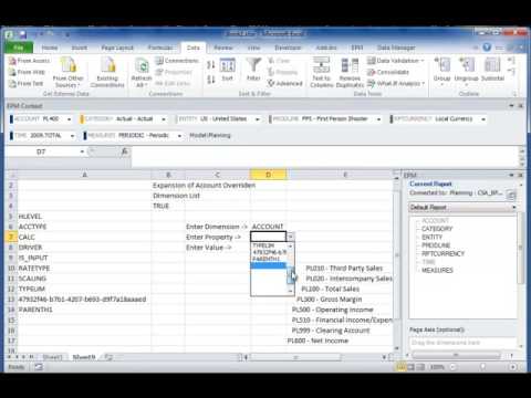 Sap Bpc Dynamic Filters with full clarity - YouTube