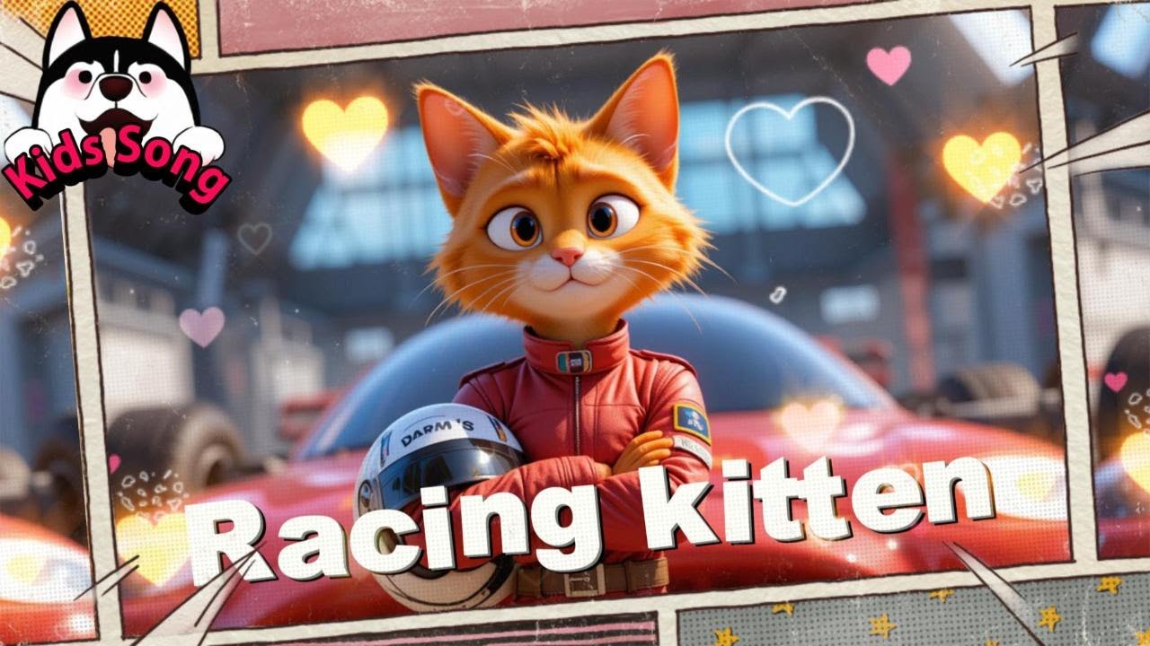 Racing kitten : Preschool Animal Kids Song | Fun with Our Adorable ...