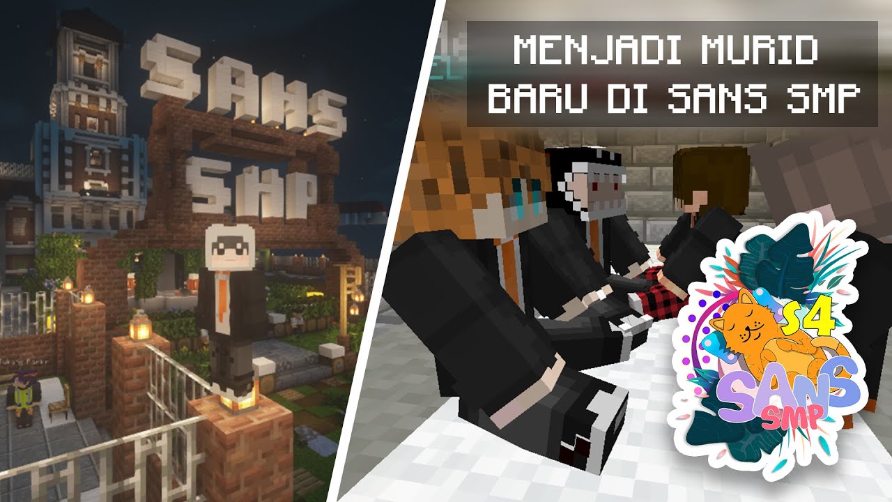 MENJADI MURID BARU DAN MENDAPATKAN BANYAK TEMAN - SANS SMP SEASON 4 ...