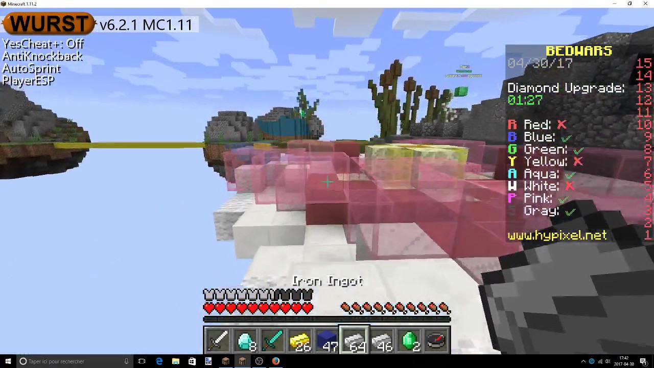 bedwars wurst client - YouTube