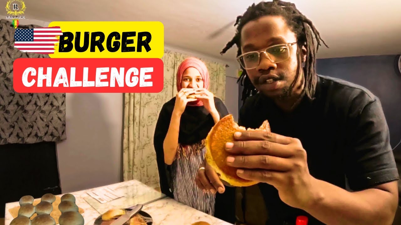 We Tried American Burger Challenge. - YouTube