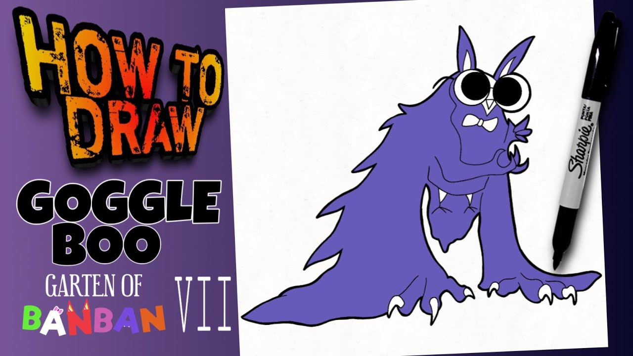 HOW TO DRAW GARTEN OF BANBAN 7 ( GOOGLE BOO ) como dibujar garten of ...