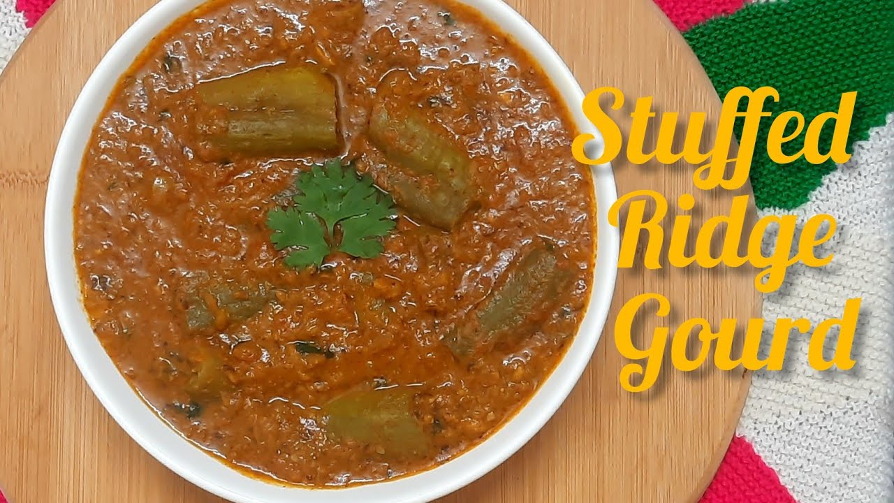 STUFFED RIDGE GOURD RECIPE/Bharwa Torai kee Sabji/How to make Stuffed ...