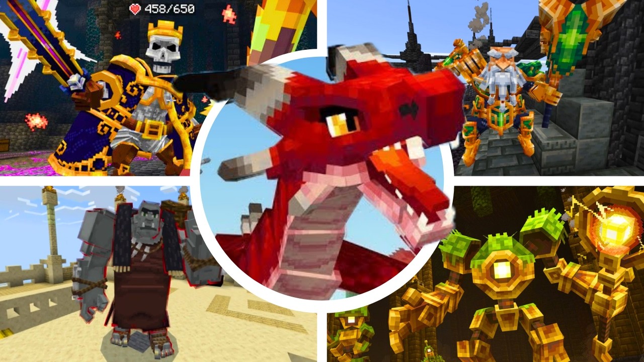 Minecraft RLCraft 1.2 - All Bosses/All Boss FIghts | Minecraft Bedrock ...