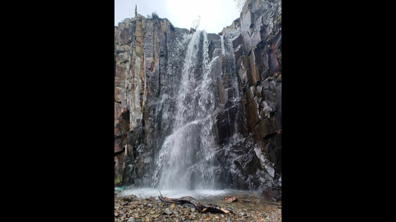 Beautiful Slate Waterfall at Banishead Quarry, Lake District-UK ...