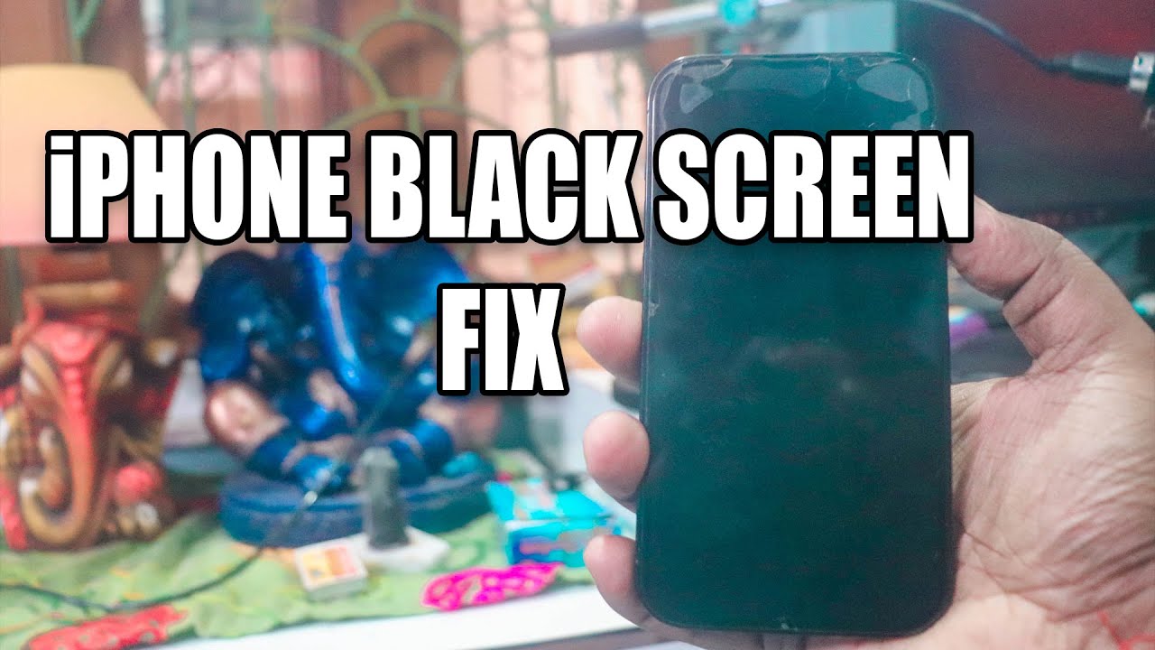 How To Fix iPhone Black Screen Problem or Error - YouTube