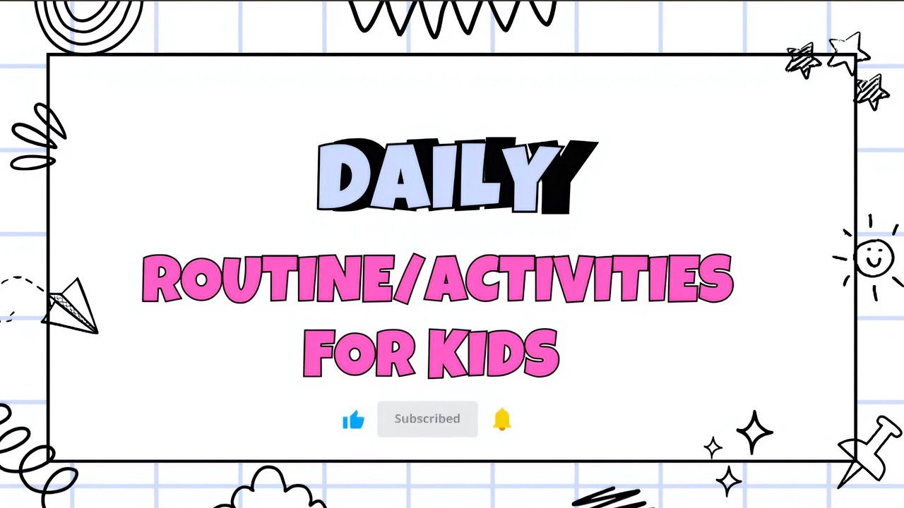 Daily Actions words in English |Work and Enjoyment | Kids Learning ...