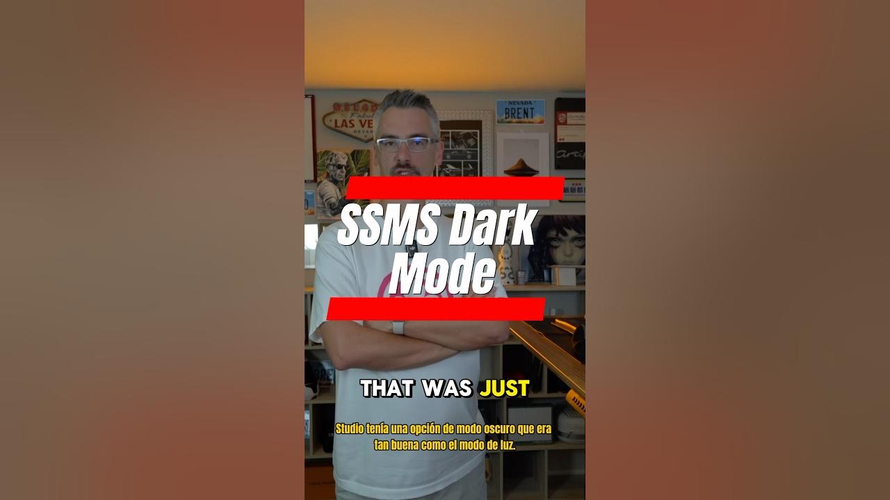 SSMS Dark Mode - YouTube
