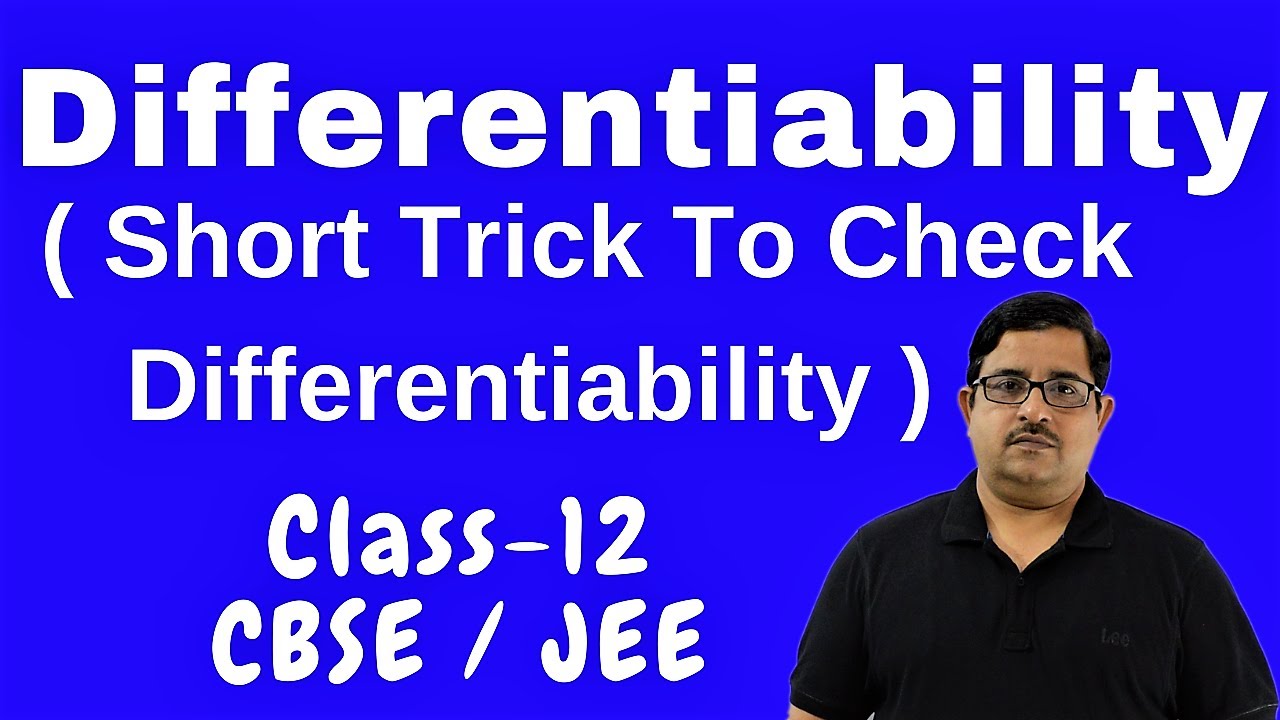 Short Trick To Check Differentiability | Check Differentiability Class ...