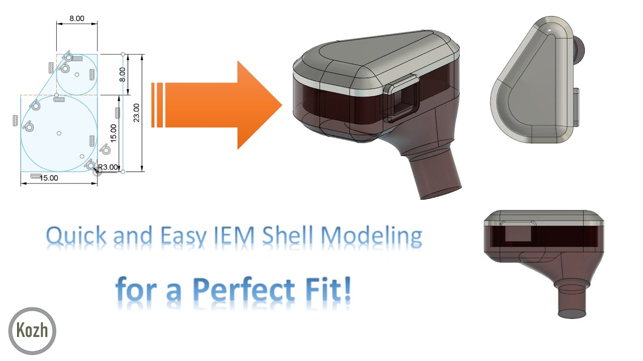 Quick and Easy IEM Shell Modeling for a Perfect Fit - YouTube
