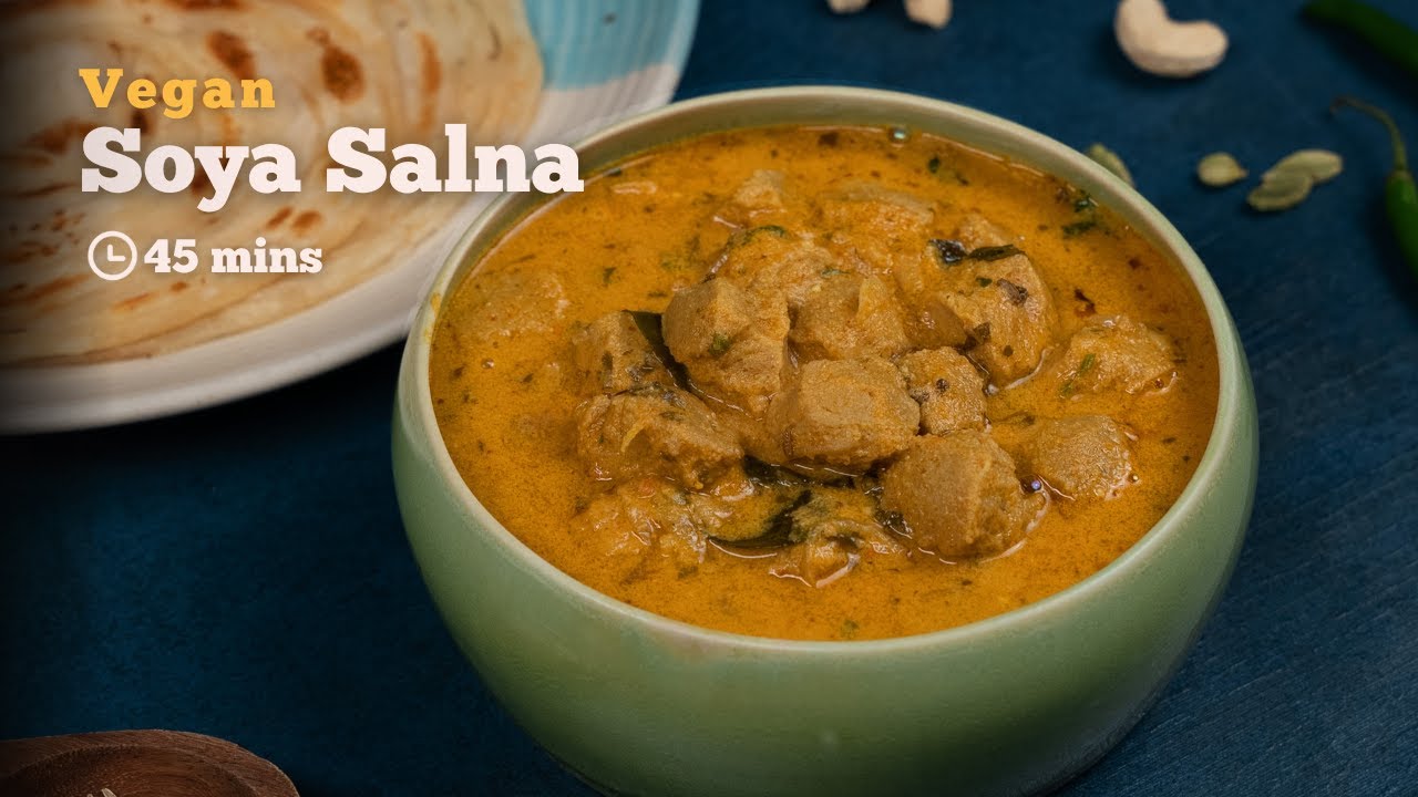 How to Make Delicious Soya Salna Curry | Easy Vegan Recipes | Cookd ...