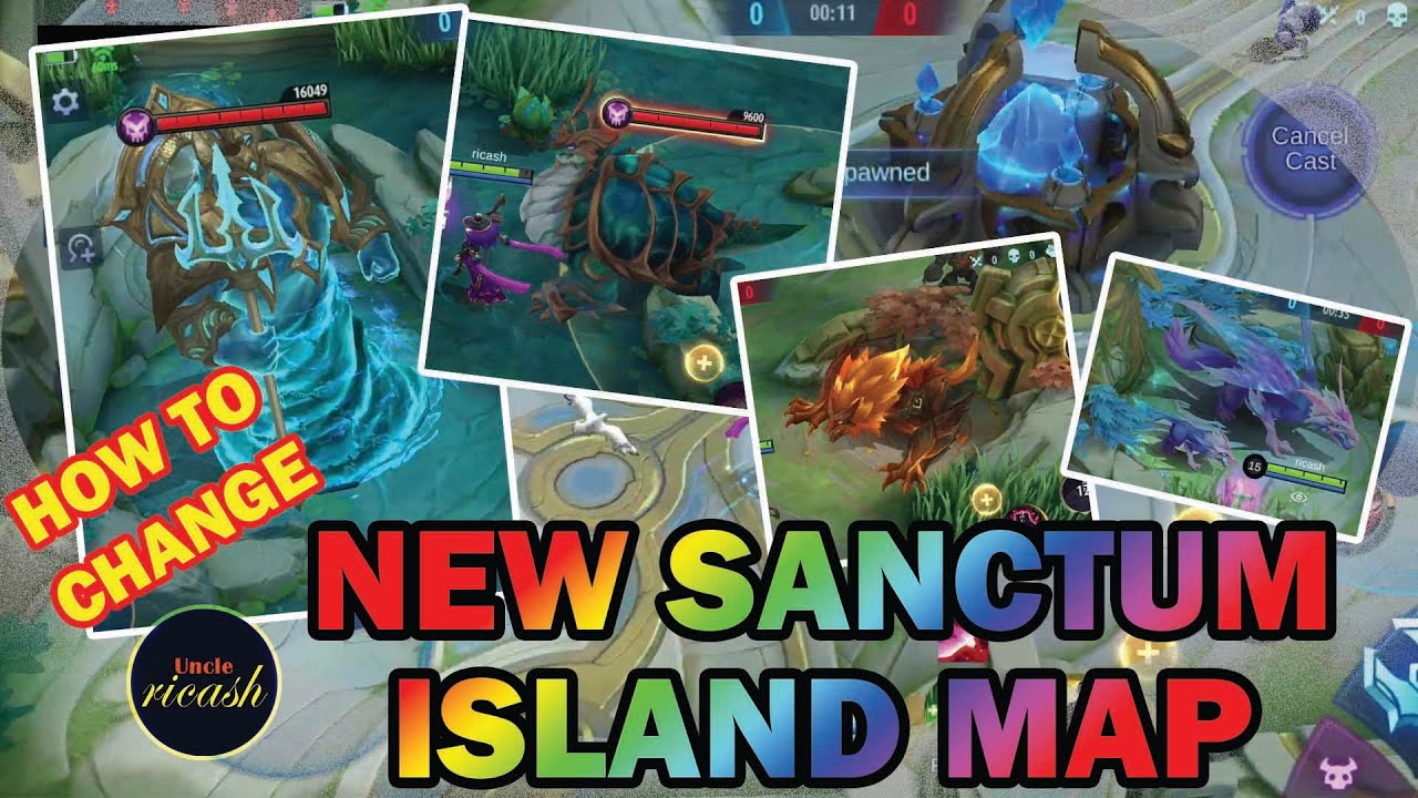 How to change New Sanctum Island map 2022 | New Map Mobile Legends ...