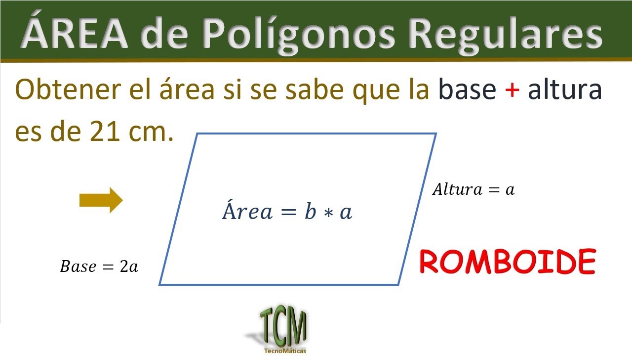 Area de figuras geometricas | Romboide | Giro increible - YouTube