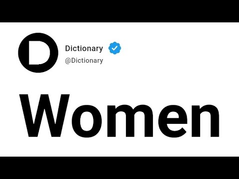 Women Meaning In English - YouTube