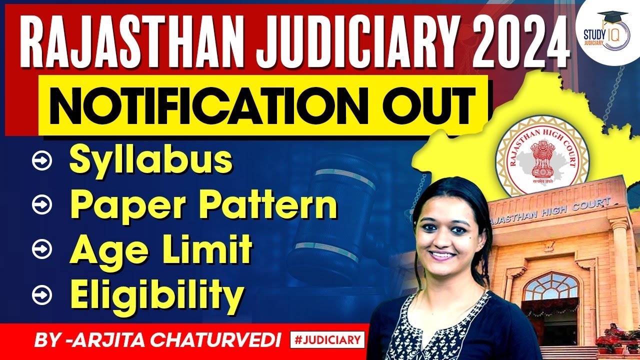 Rajasthan Judiciary Notification 2024 | RJS notification 2024 | Rajasthan Judiciary Vacancy 2024 ...