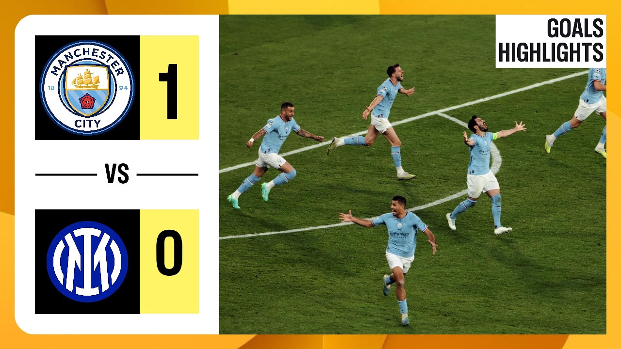 Manchester City 1×0 Inter Milan UCL- Final 2023) English commentary ...