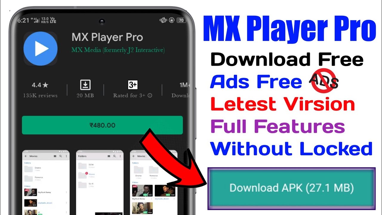 Mx Player Pro Free Download | how to install mx player pro |mx player ...