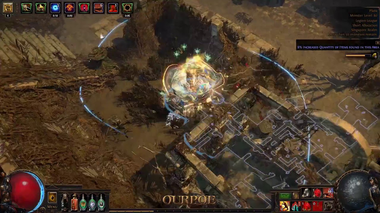 PoE 3.7 Legion T13 Plaza Map - YouTube