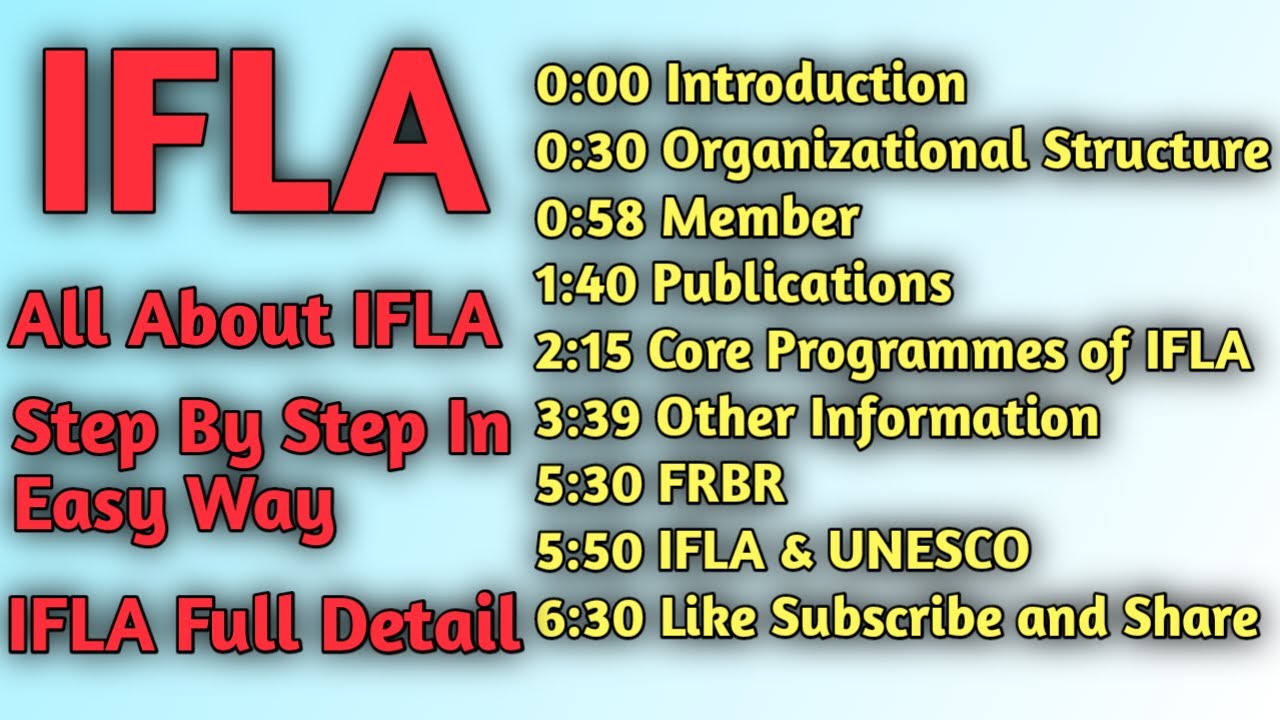 All About IFLA | International Federation of Library Association and ...