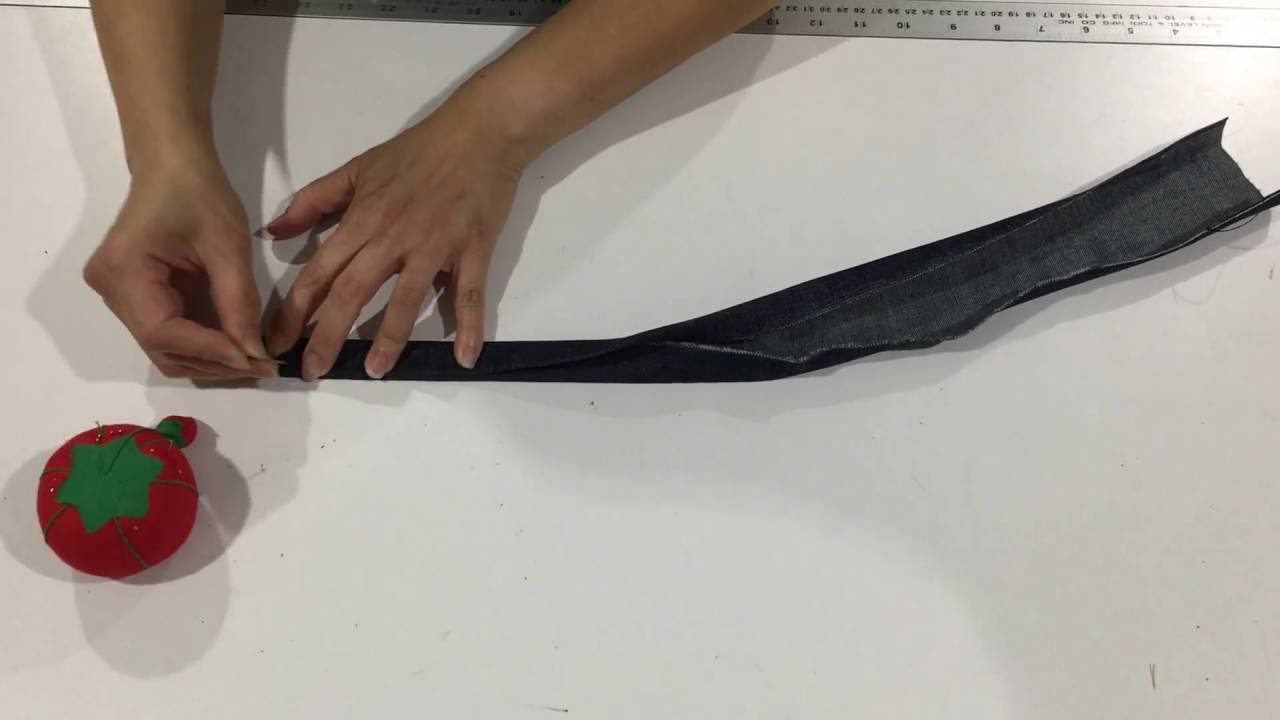 how to fold straps for an apron - YouTube