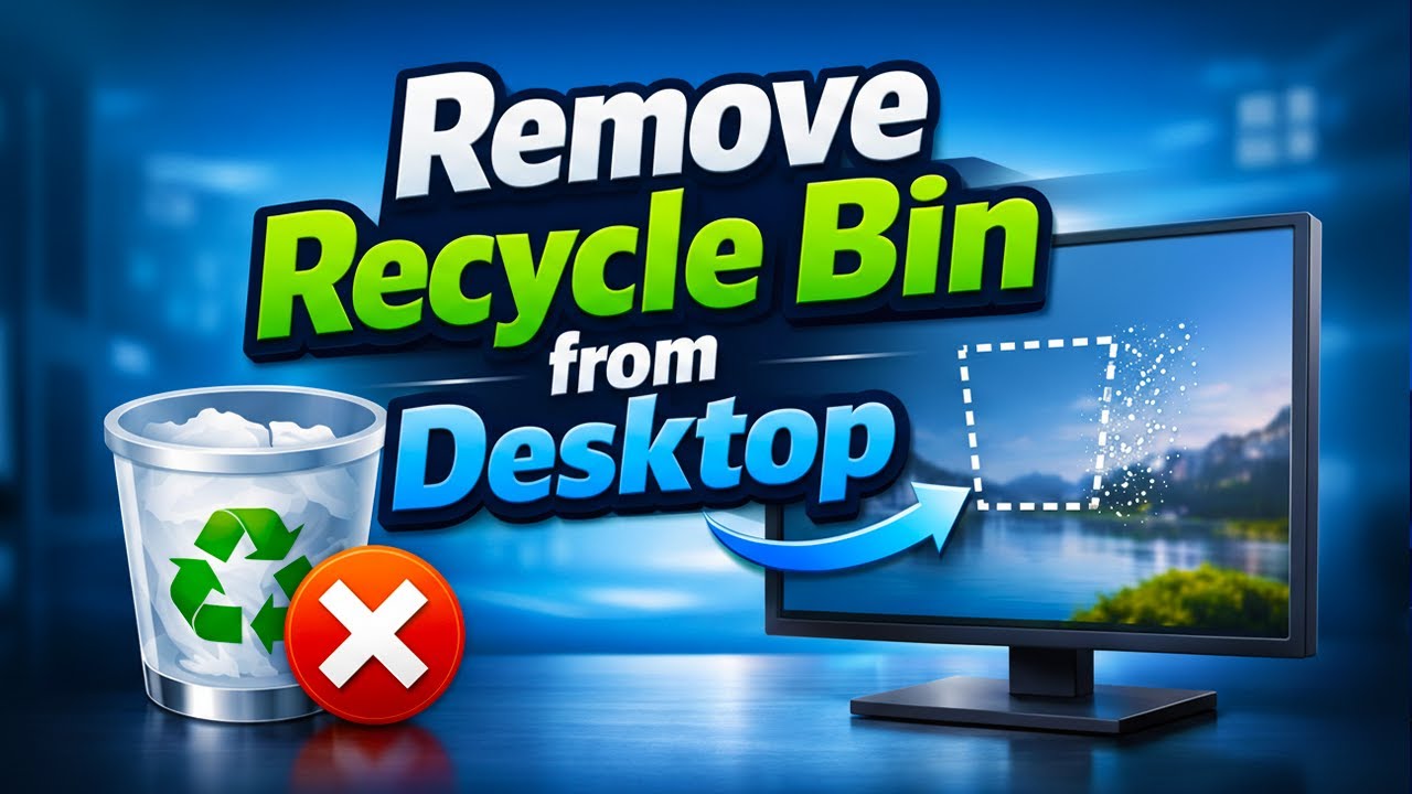 How to Remove Recycle Bin from Desktop - YouTube