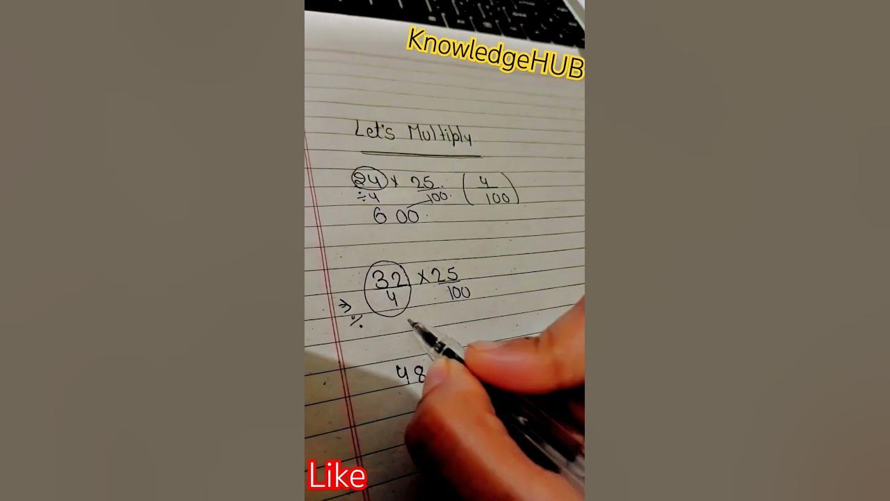 Multiply any number with25 #mathematics #mathsmagictricks # ...