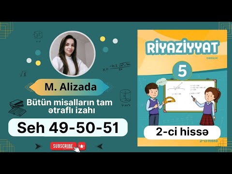 5ci sinif Riyaziyyat seh 49-50-51  ( 2ci hisse )