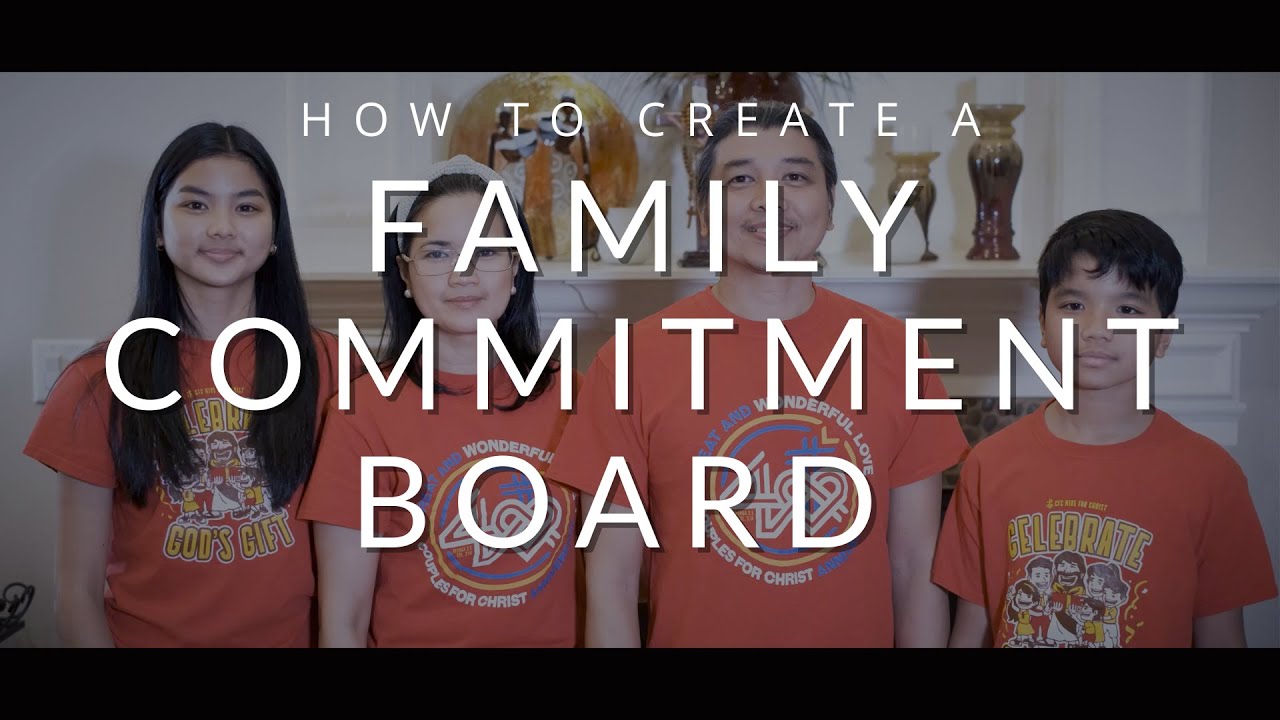 CHRIST HEALS WEEKEND | How to create a Family Commitment board - YouTube
