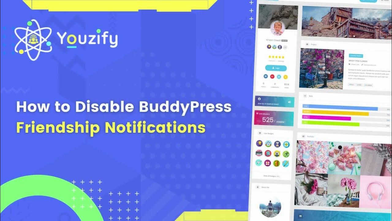 How to Disable BuddyPress Friendship Notifications Settings - YouTube