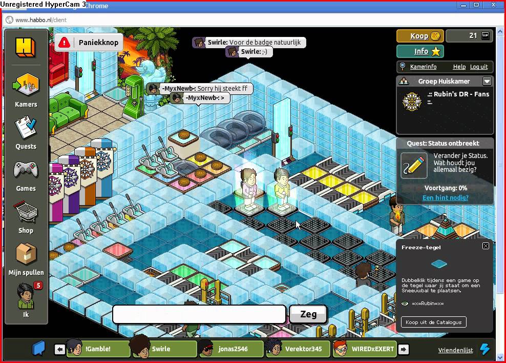 Habbo hotel Death run Rubin - YouTube