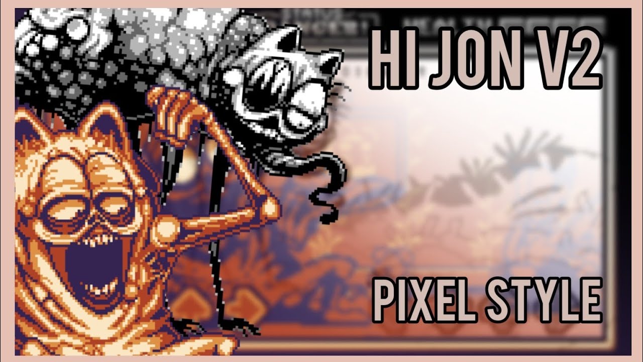 FNF Hi Jon v2 Gorefield Gameboy'd - YouTube