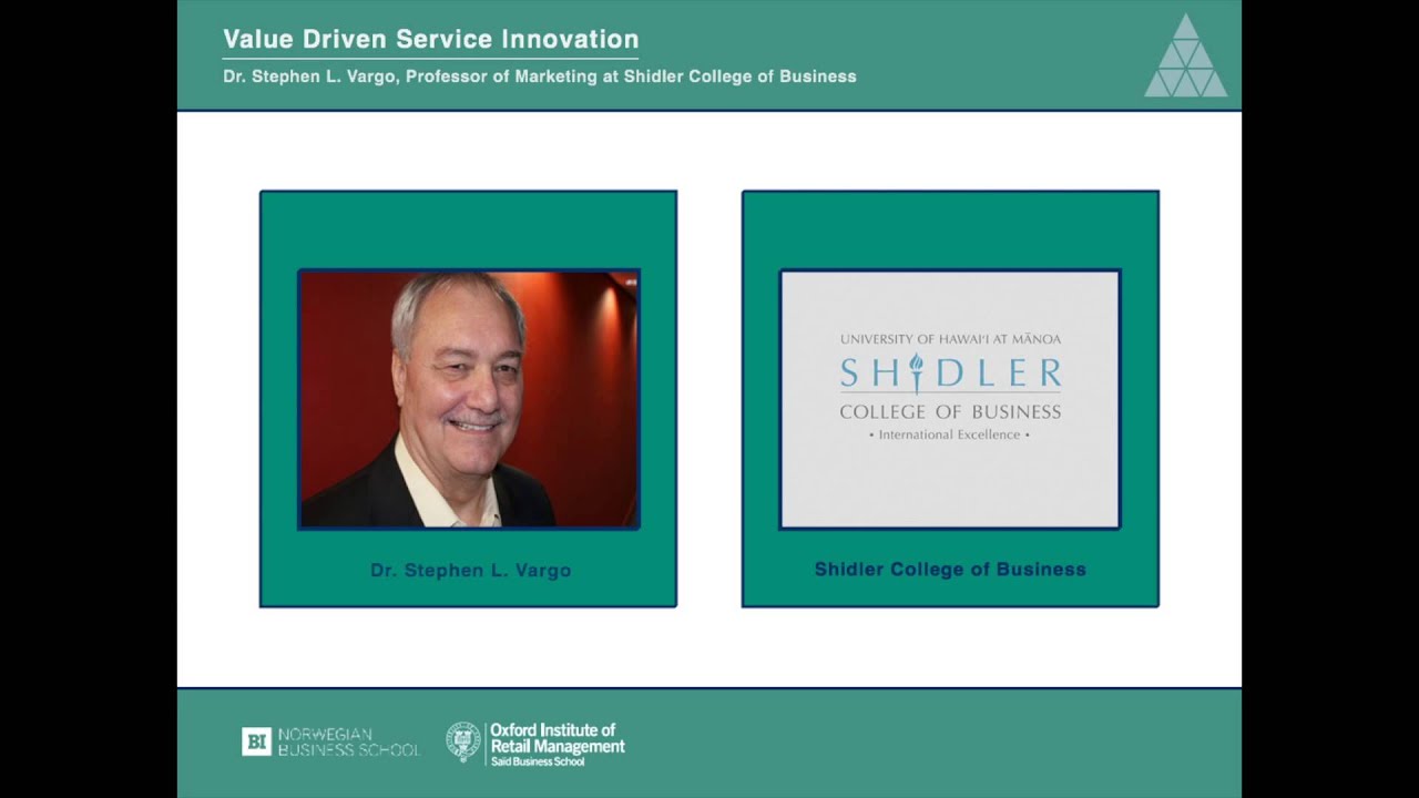 Stephen L. Vargo on innovation processes - YouTube