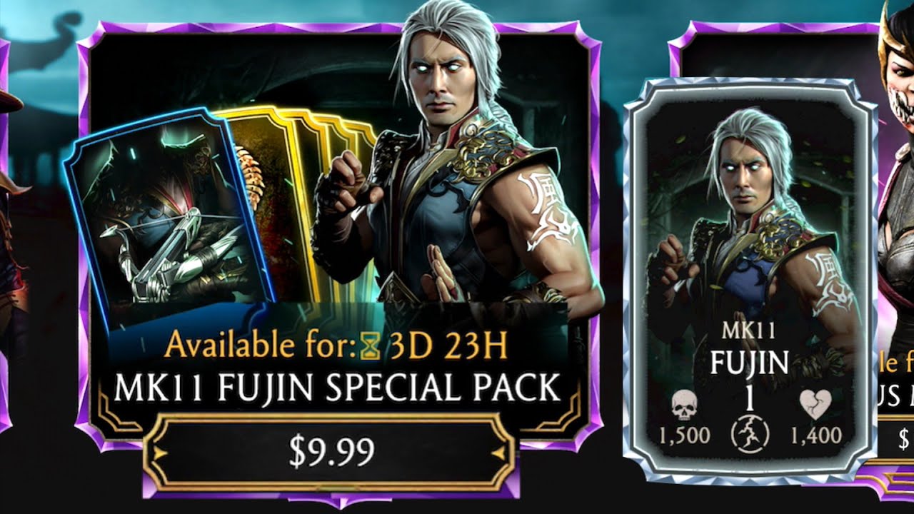 MK Mobile MK 11 Fujin Special Pack Opening | First Try?! - YouTube