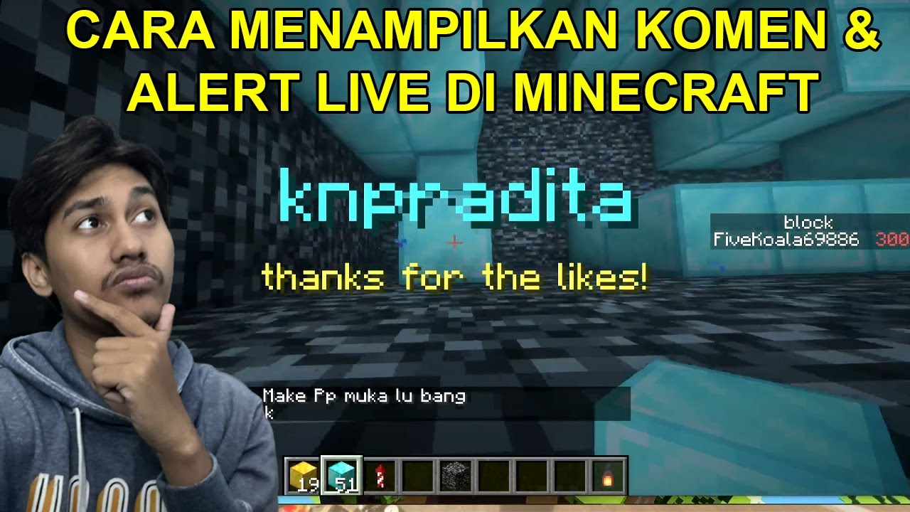 CARA LIVE STREAMING TIKTOK MINECRAFT BEDROCK BLOCK KELUAR ALERTS PLUS ...