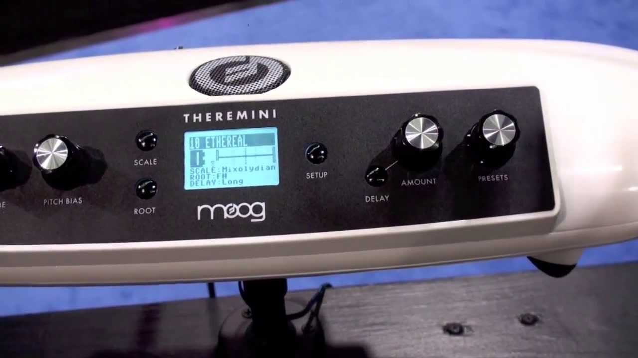 New THEREMINI ! by MOOG - First Try at NAMM 2014 - YouTube