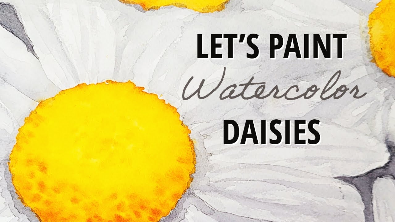 Unlock Your Hidden Artist - Watch How I Paint Watercolor Daisies! - YouTube