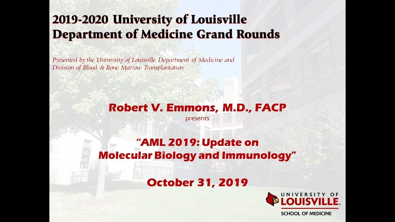 UofL Dept. of Medicine Grand Rounds: Dr. Robert Emmons - YouTube