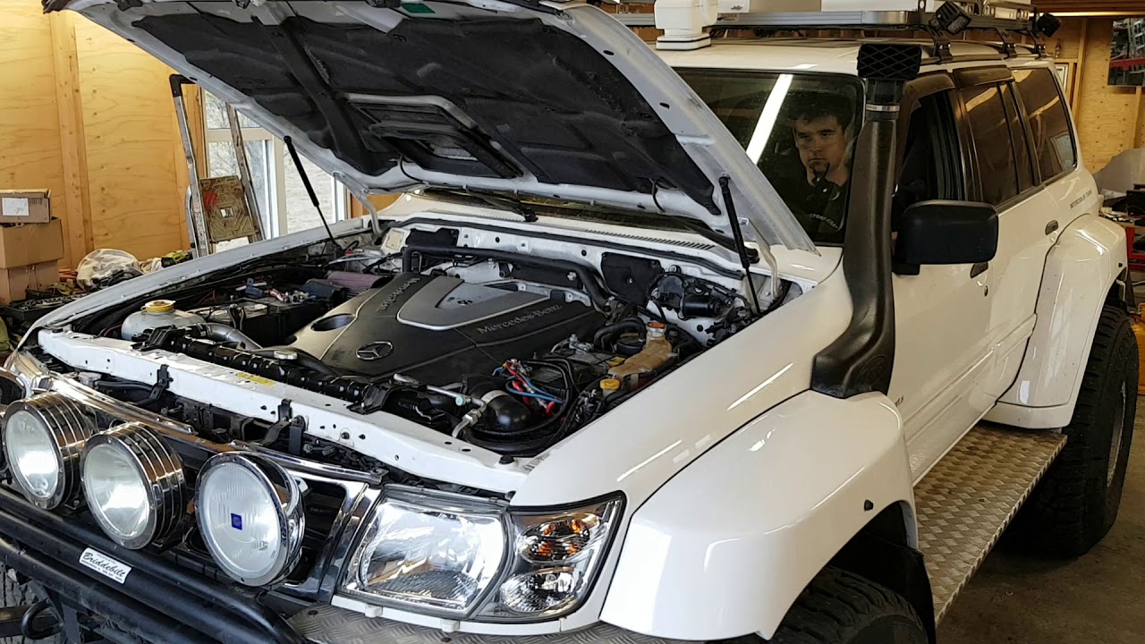 Nissan Patrol - Mercedes OM628 V8 BI-TURBO - YouTube