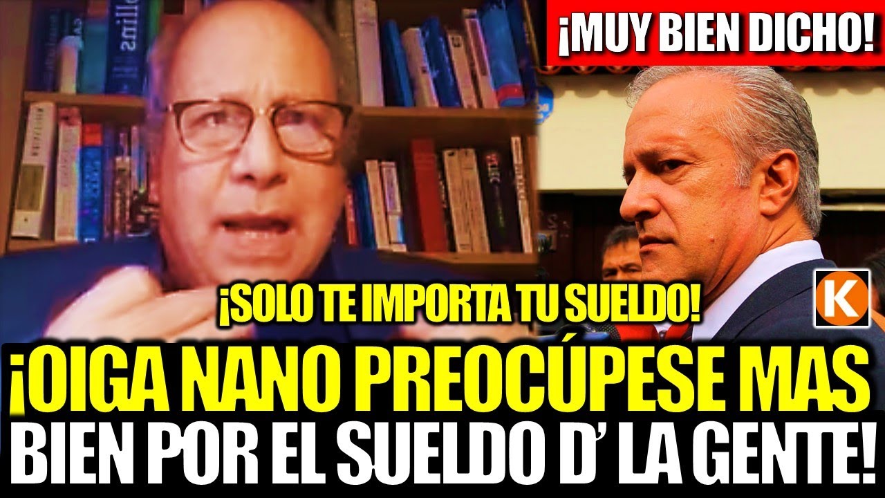 ECONOMISTA ISAAC BIGIO DESTRUYÓ A FUJIMORISTA NANO GUERRA: " A USTED ...