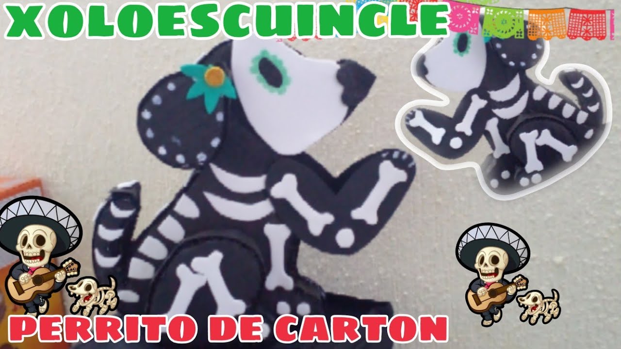 como hacer un XOLOESCUINCLE de CARTON/ como hacer un PERRITO para ...