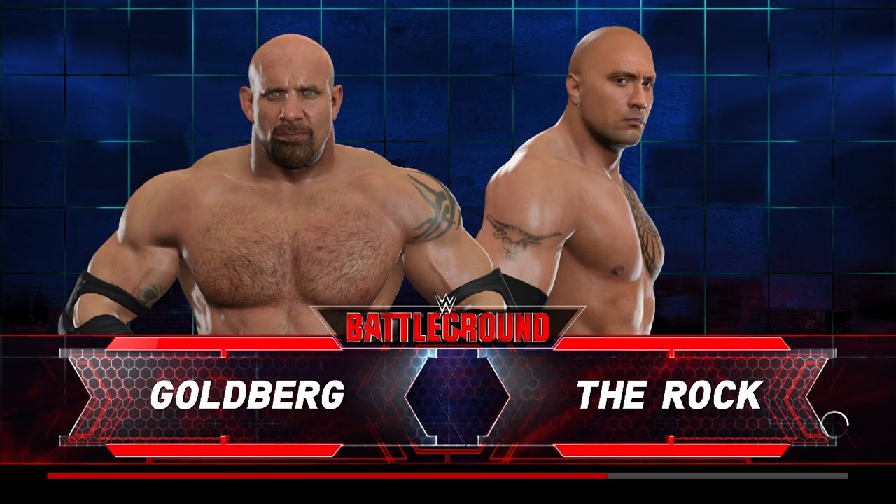 WWE 2K17 | Goldberg vs The Rock | Gameplay - YouTube