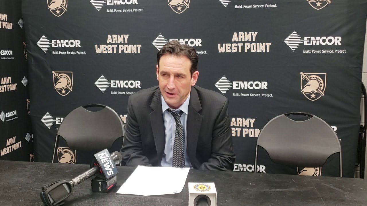 Army Coach Jimmy Allen Comments Post 67-61 Win over Holy Cross. - YouTube