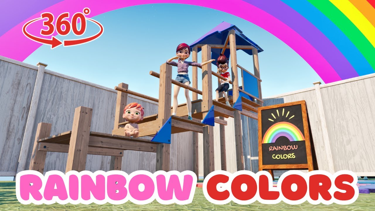 🌈 Let’s Explore the Colors of the Rainbow! (360° Video – Look Around ...