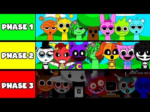 Sprunki Mix - Phase 1 vs Phase 2 vs Phase 3 - YouTube