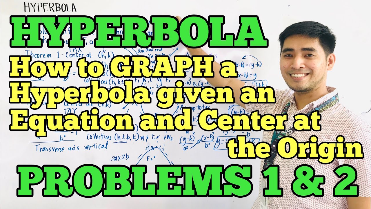 Hyperbola | Problems 1 and 2 | HOW TO GRAPH THE EQUATION OF HYPERBOLA ...