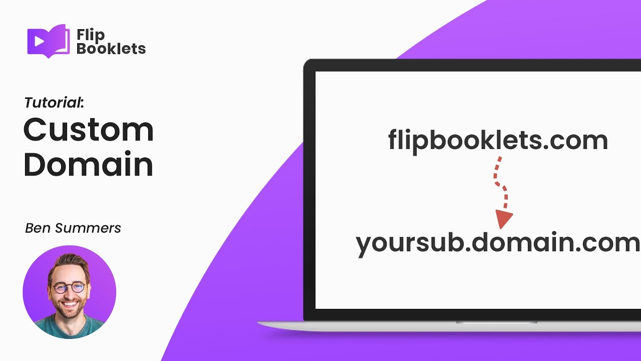 FlipBooklets Tutorials - 4 - Custom domain setup with your Flip Book - YouTube